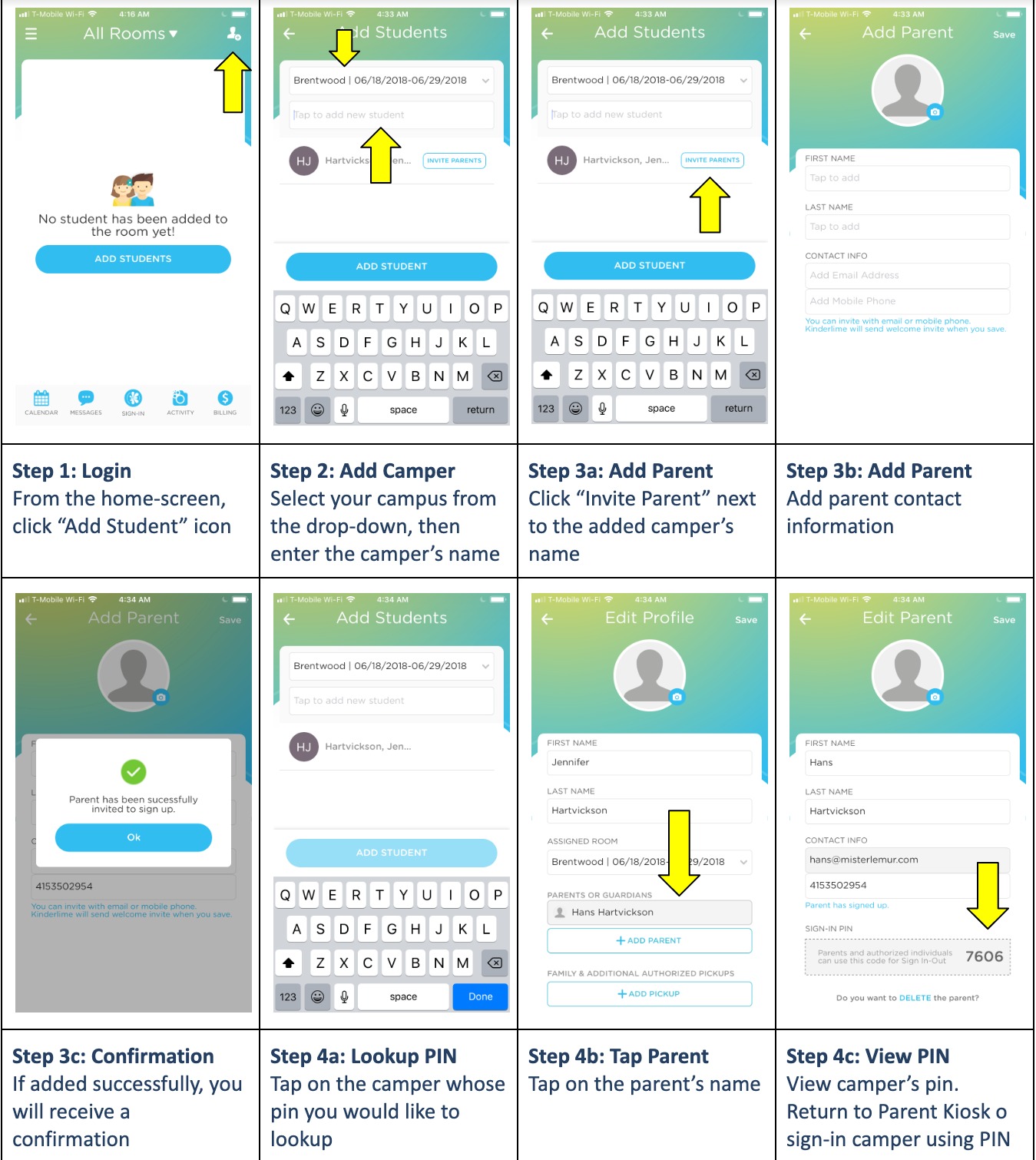 Managing Your Campers – Procare Sign In-Out App – Adventures in Writing